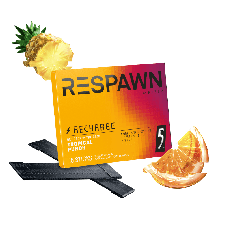 RESPAWN Tropical Punch Chewing Gum | 5 Gum